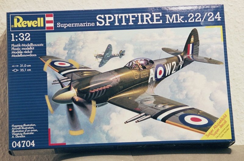 Revell/Matchbox Spitfire F.22 - "Under 50" Group Build - Large Scale Planes