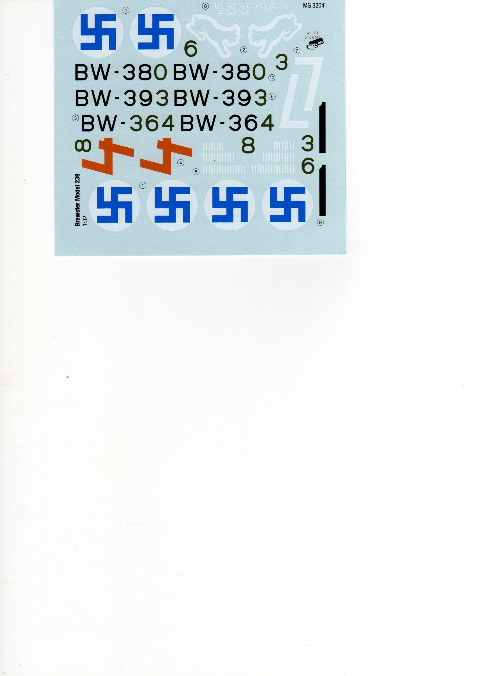 Brewster 239 Buffalo decals - Vendors Board - Large Scale Planes
